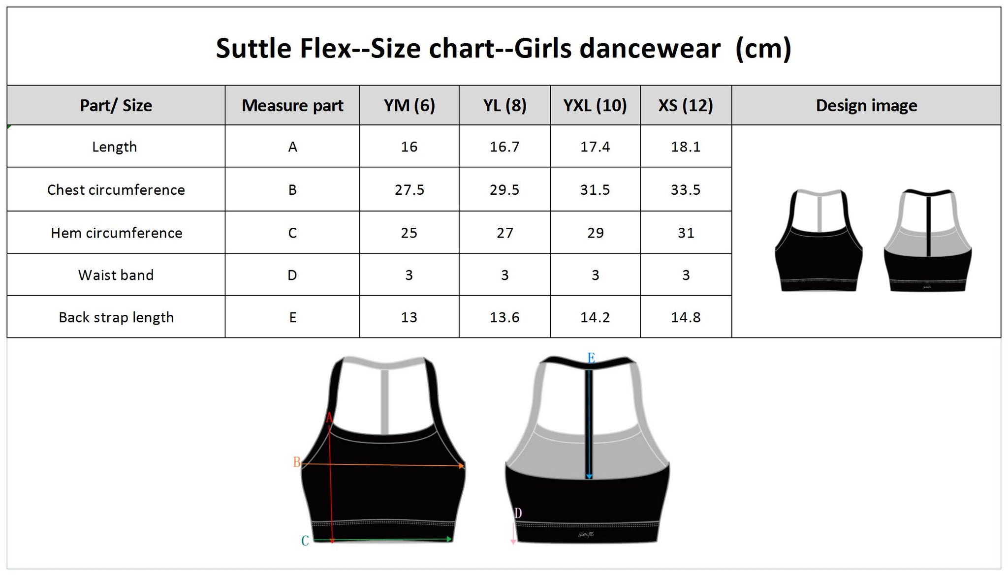 Tay Top – Suttle Flex Dance Wear